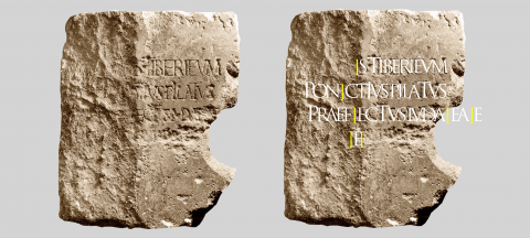 Ponce Pilate, l'inscription • Bible, Histoire & Archéologie